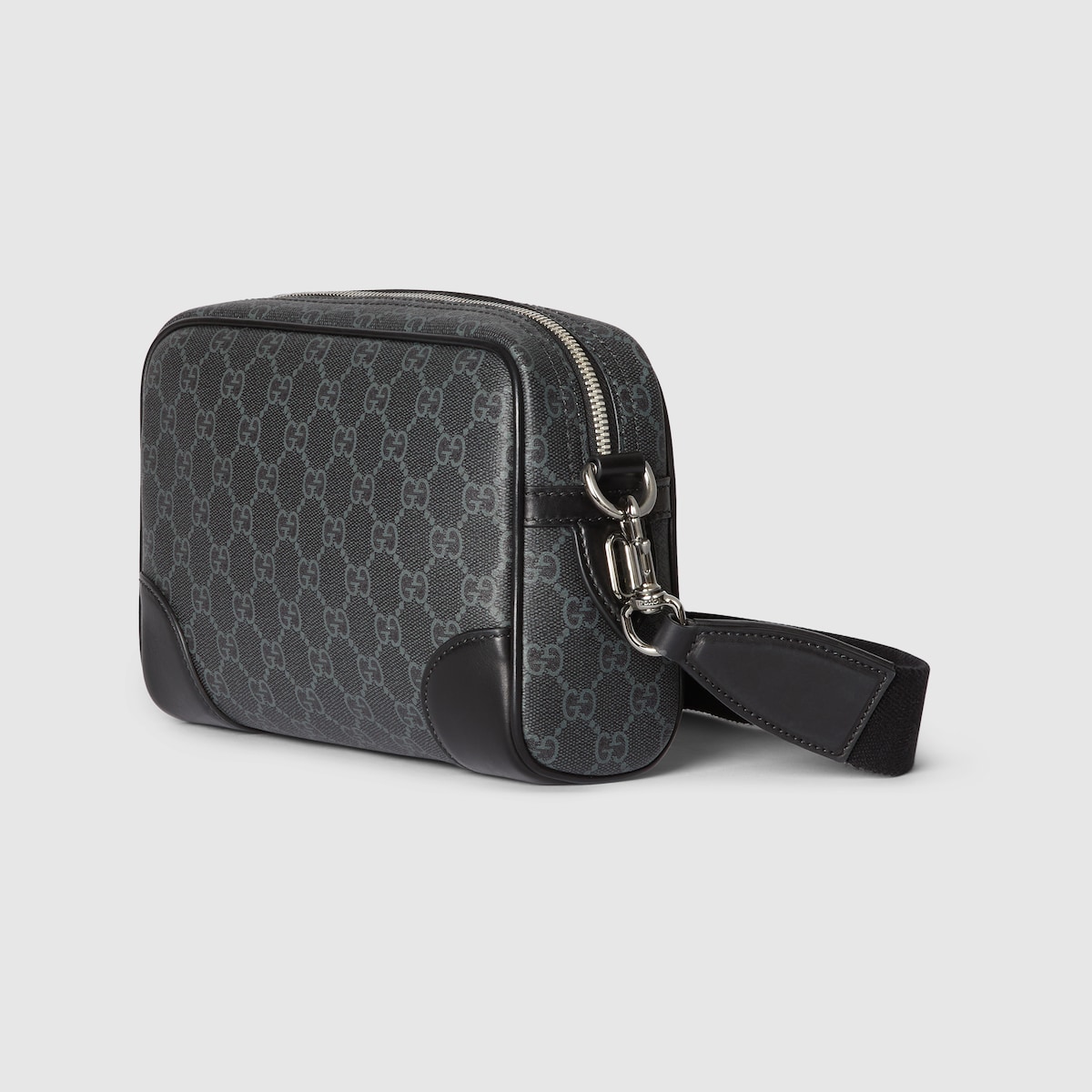 GG Emblem small crossbody bag in black fabric | GUCCI® US