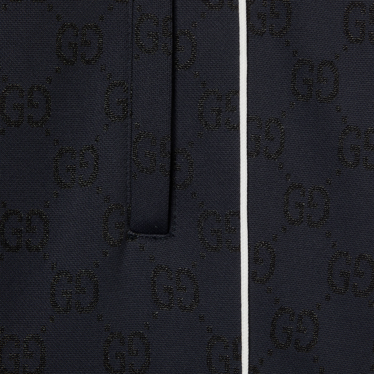 GG nylon and jersey pant in navy | GUCCI® US