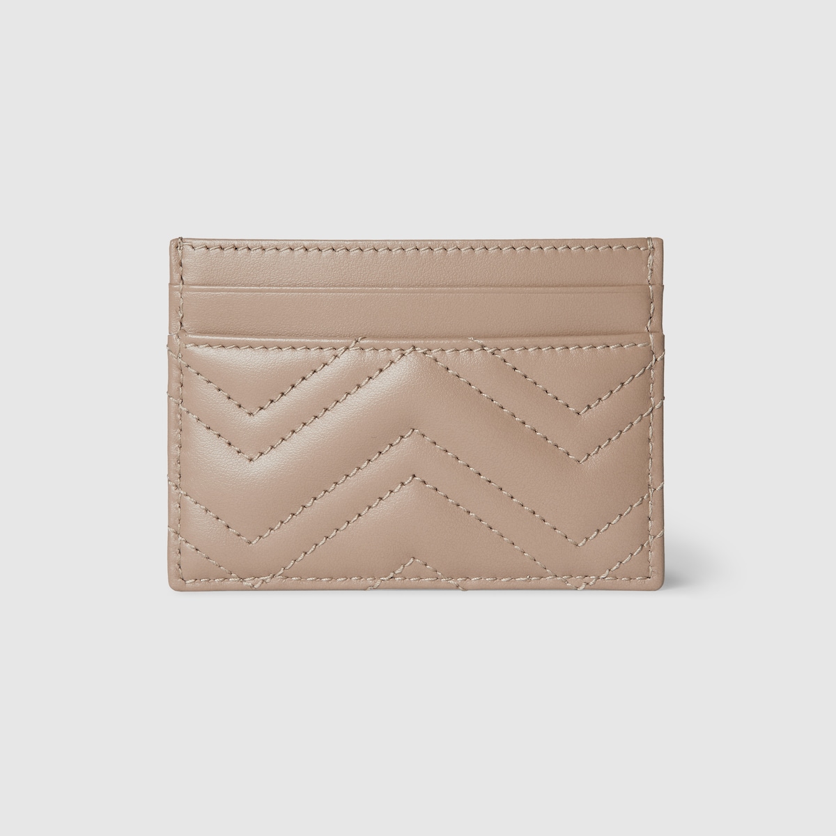 GG Marmont card case in taupe leather | GUCCI® CA
