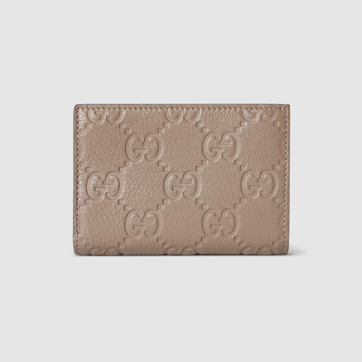 Cartera pequeña GG Emblem inpiel café topo | GUCCI® MX