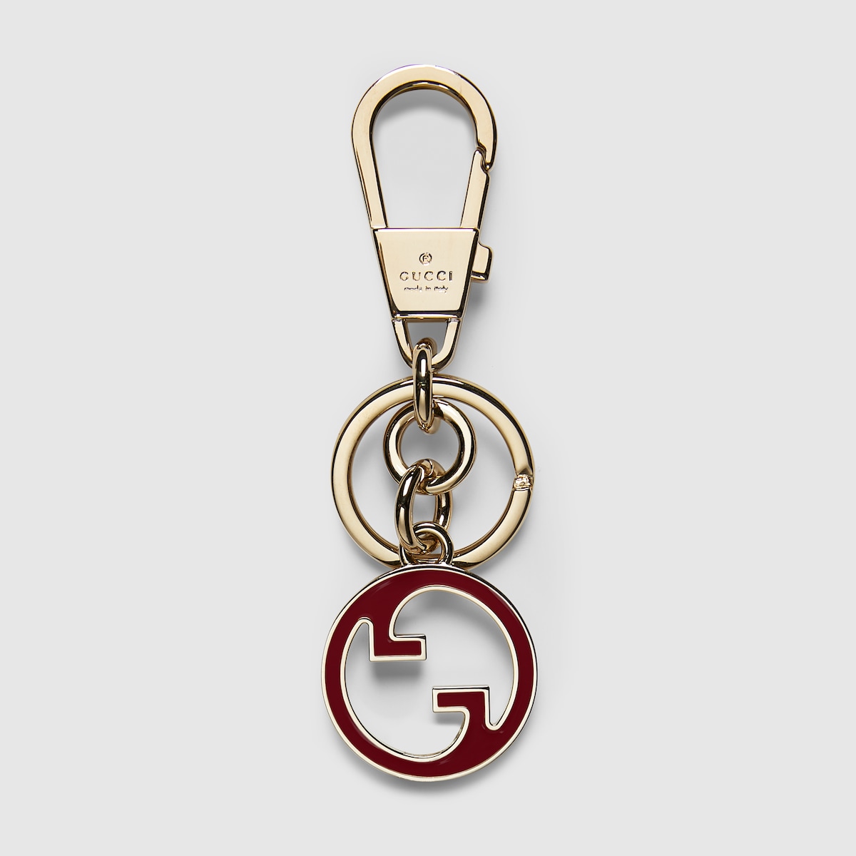 Gucci Blondie keychain in light gold-toned metal | GUCCI® Canada