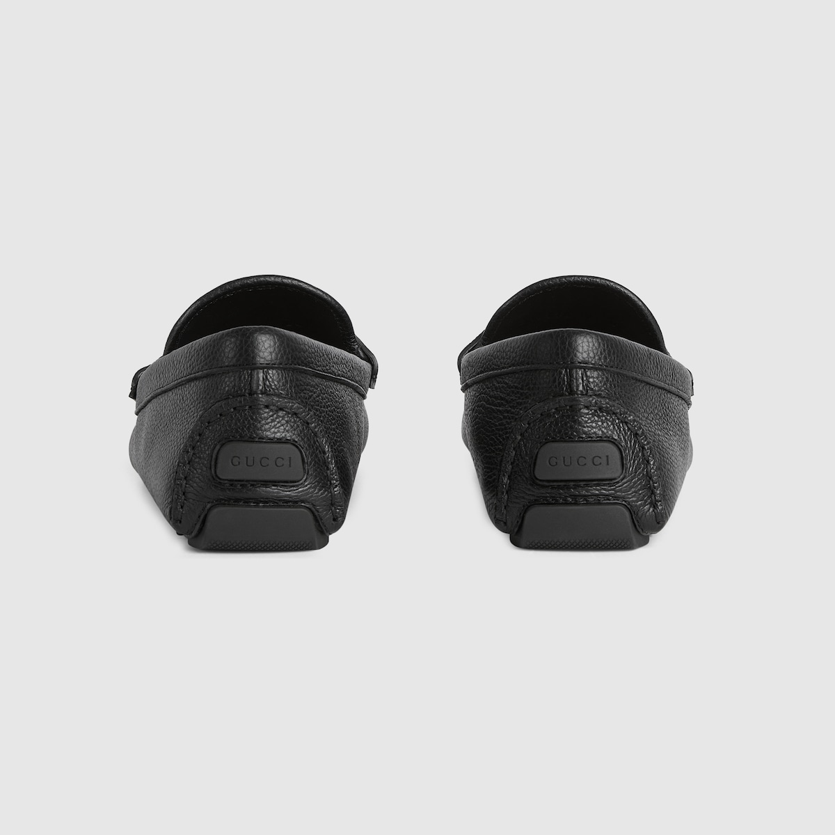 Men's driver loafer in black leather | GUCCI® CA