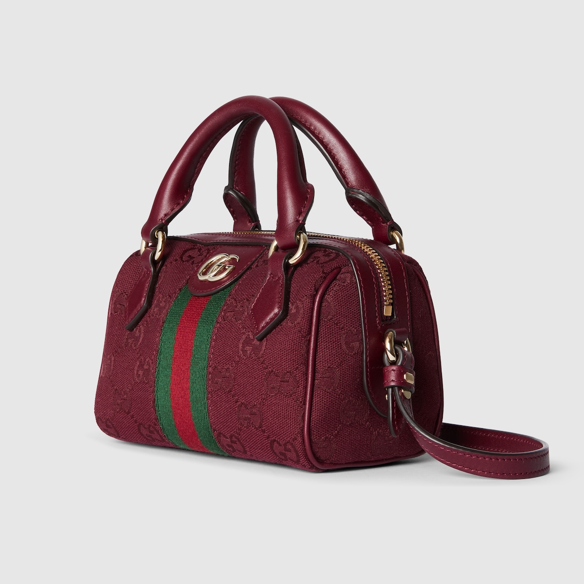 กระเป๋า Ophidia super mini bag inผ้าแคนวาสสี Rosso Acora Red | GUCCI® TH