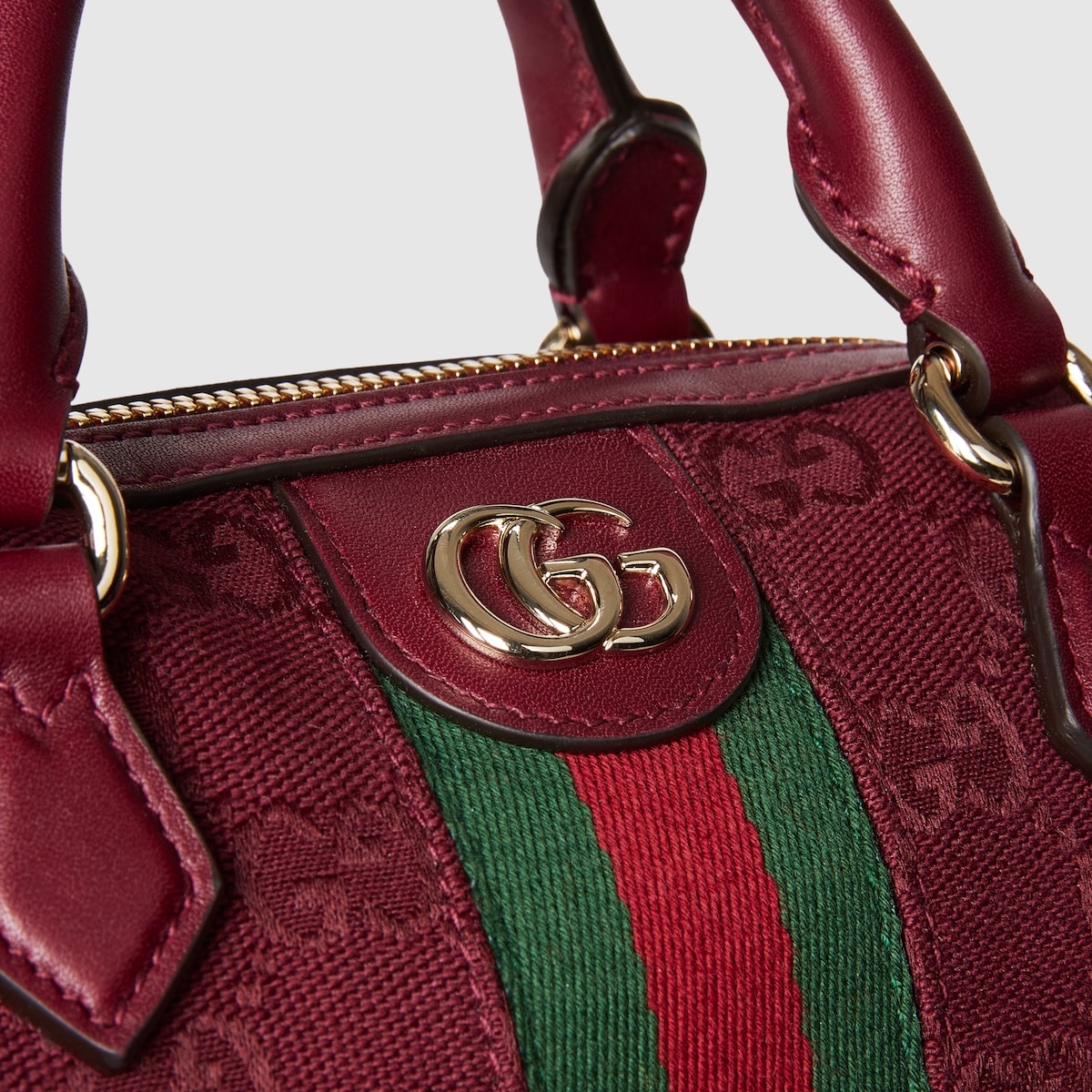 กระเป๋า Ophidia super mini bag inผ้าแคนวาสสี Rosso Acora Red | GUCCI® TH