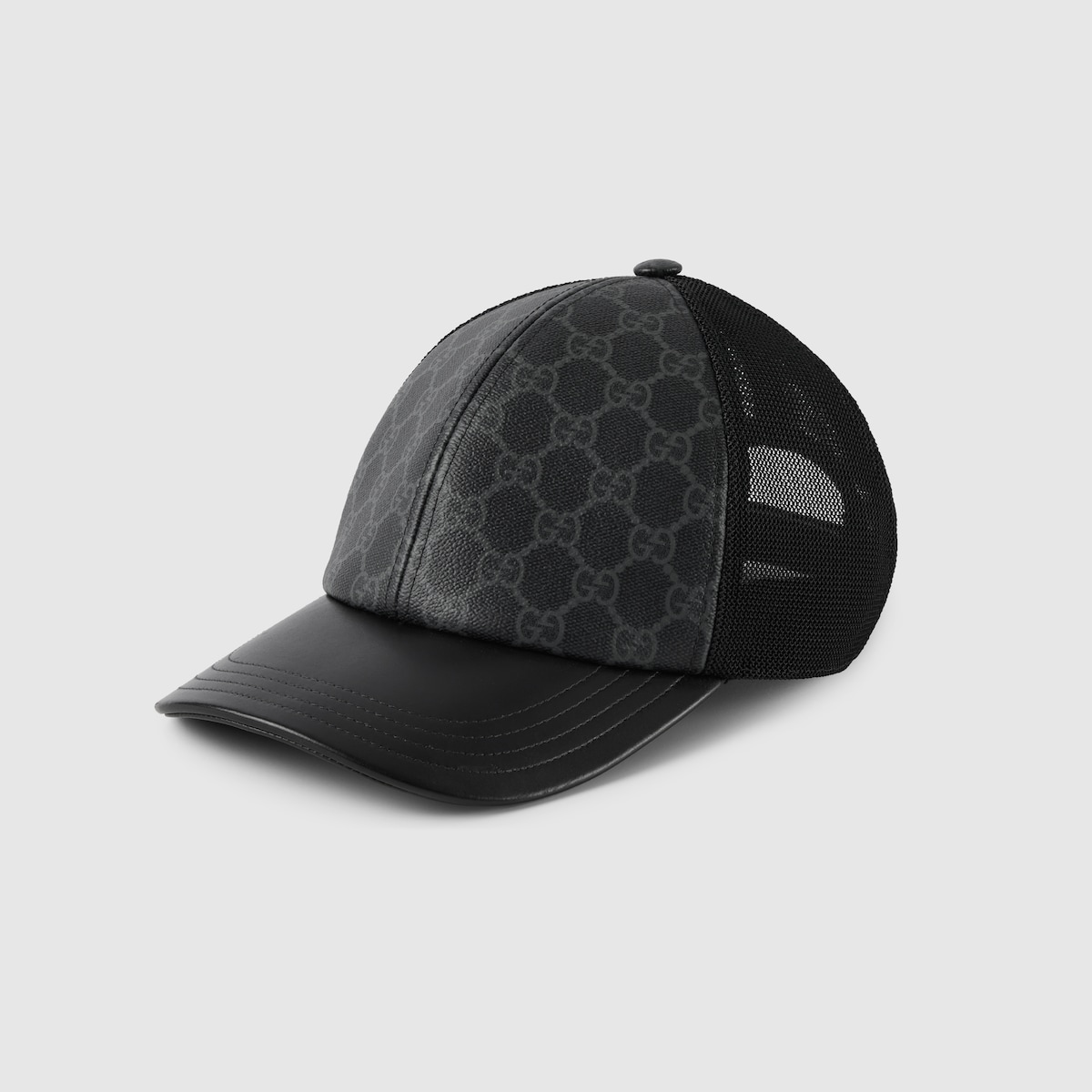 GG Monogram canvas baseball hat in black | GUCCI® CA