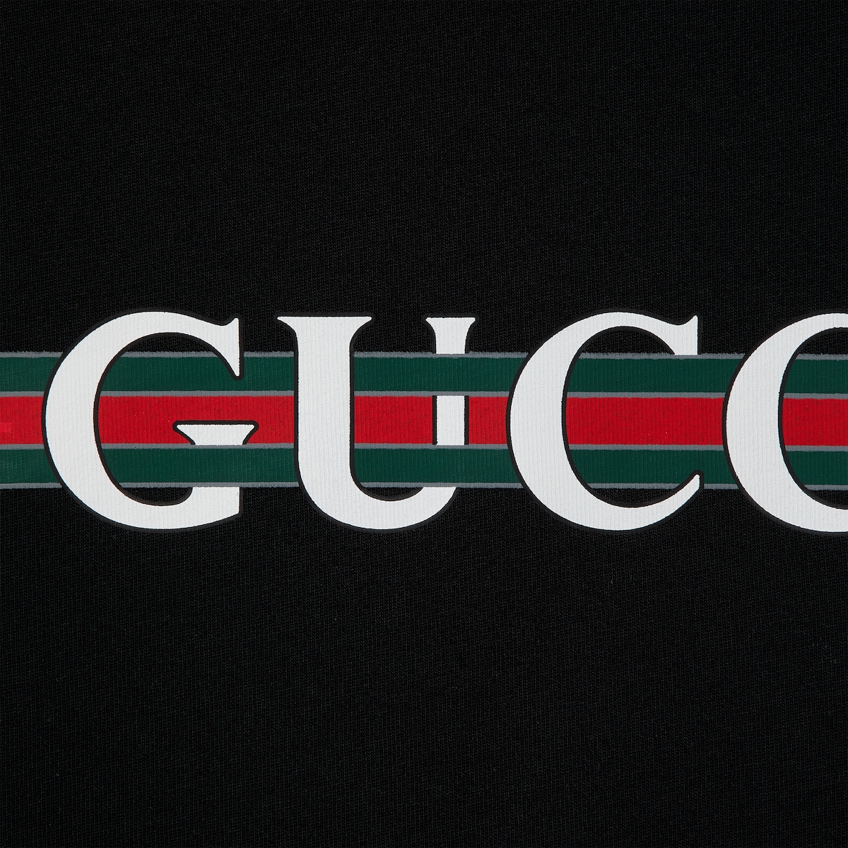Playera de jersey de algodón con estampado innegro | GUCCI® MX