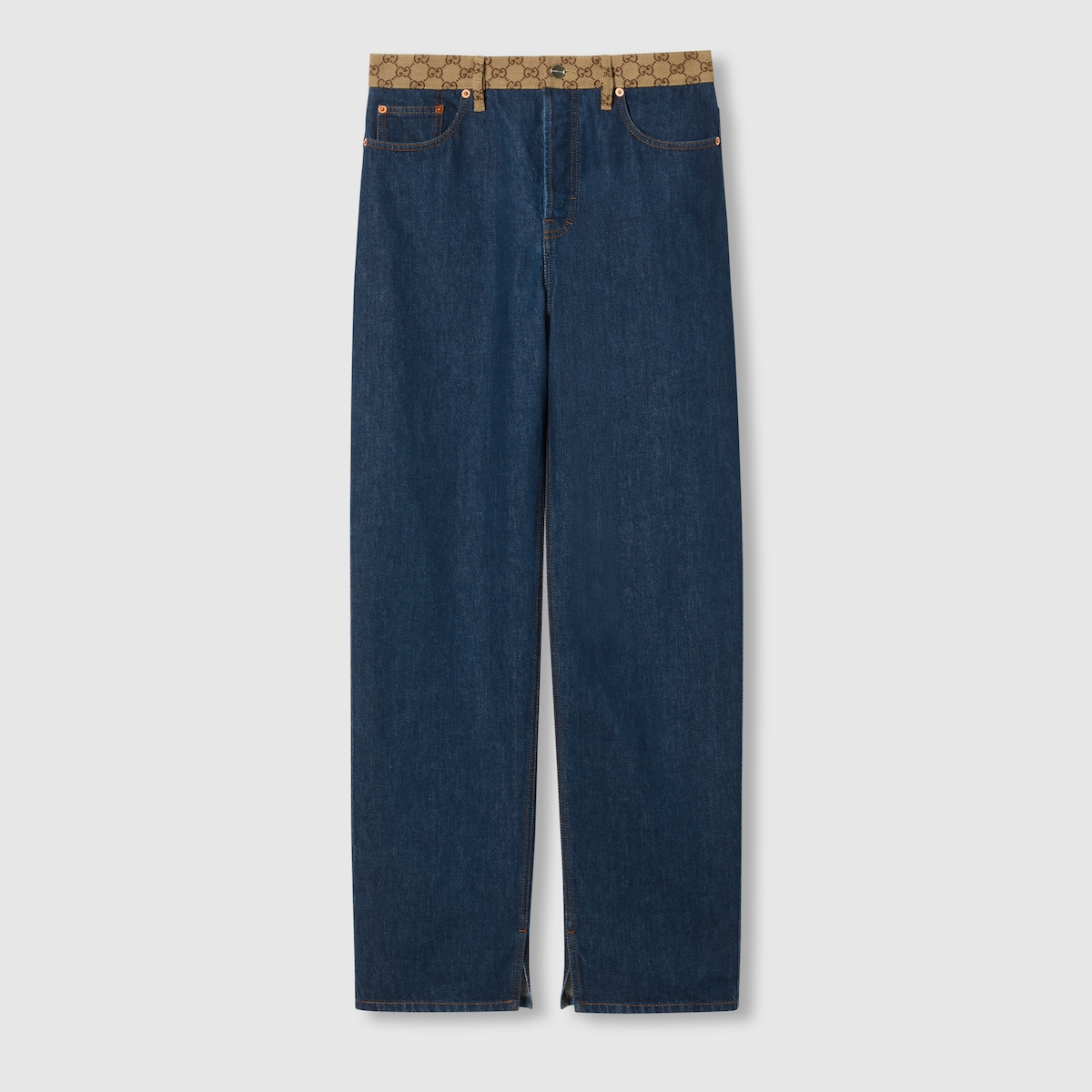 Boyfriend fit denim pant in dark blue | GUCCI® US