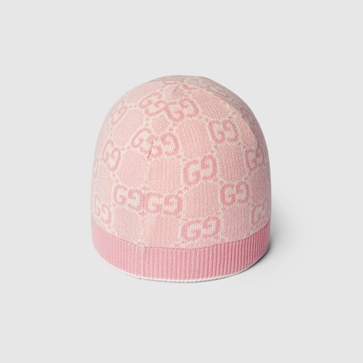Baby GG cotton hat in pink and white | GUCCI® US
