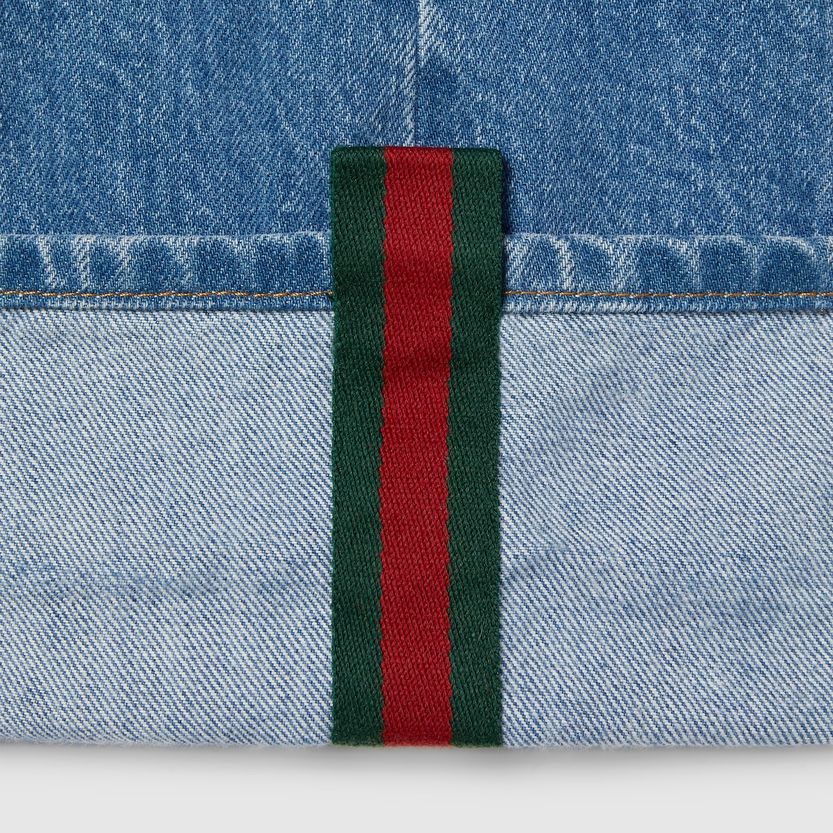 Tapered fit denim trousers in blue | GUCCI® ZA