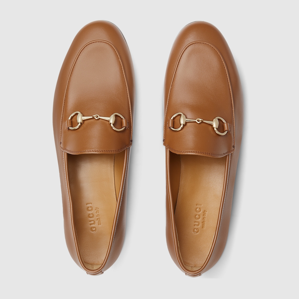 Women's Gucci Jordaan loafer in brown leather | GUCCI® US