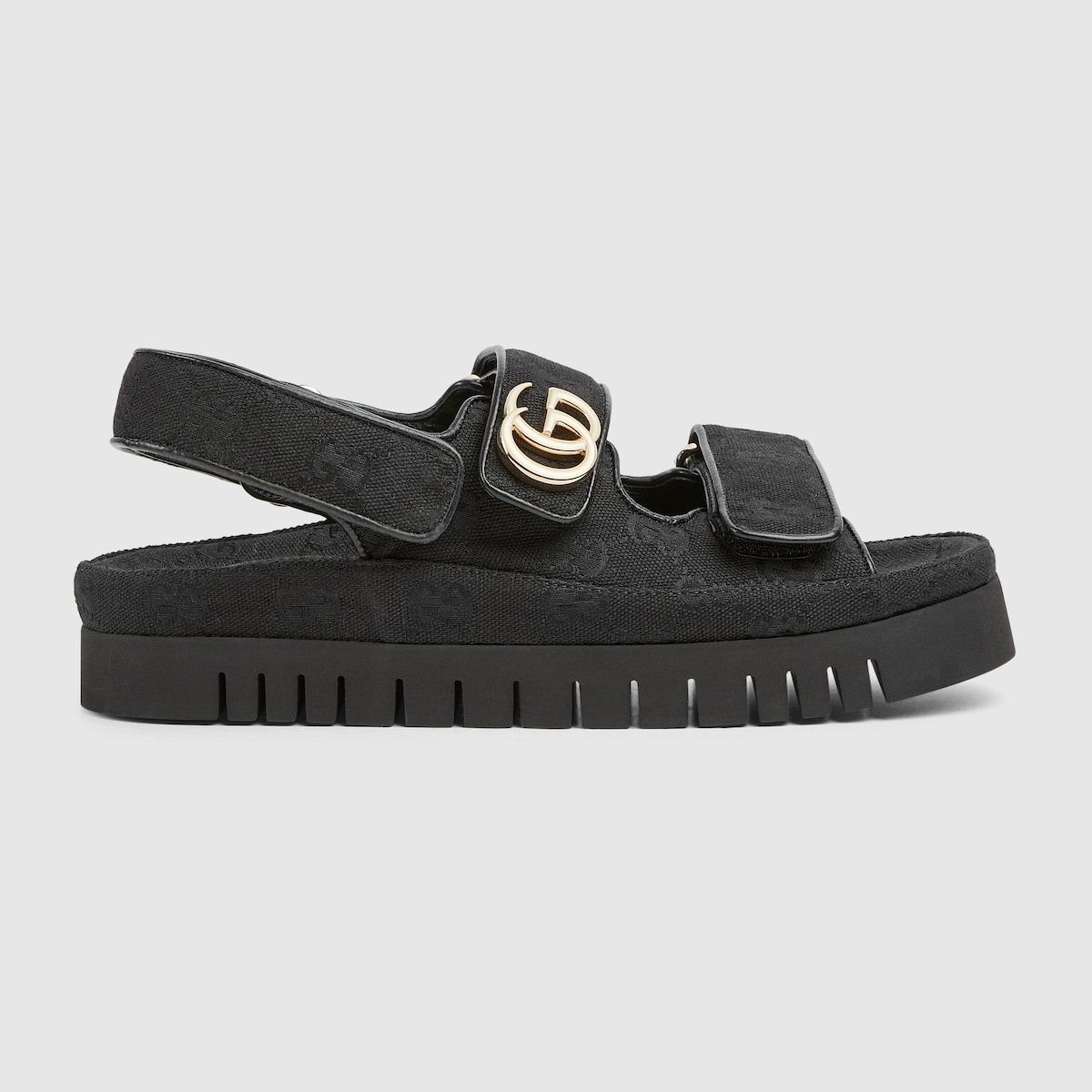Sandalias con Doble G para mujer inlona GG negra | GUCCI® MX