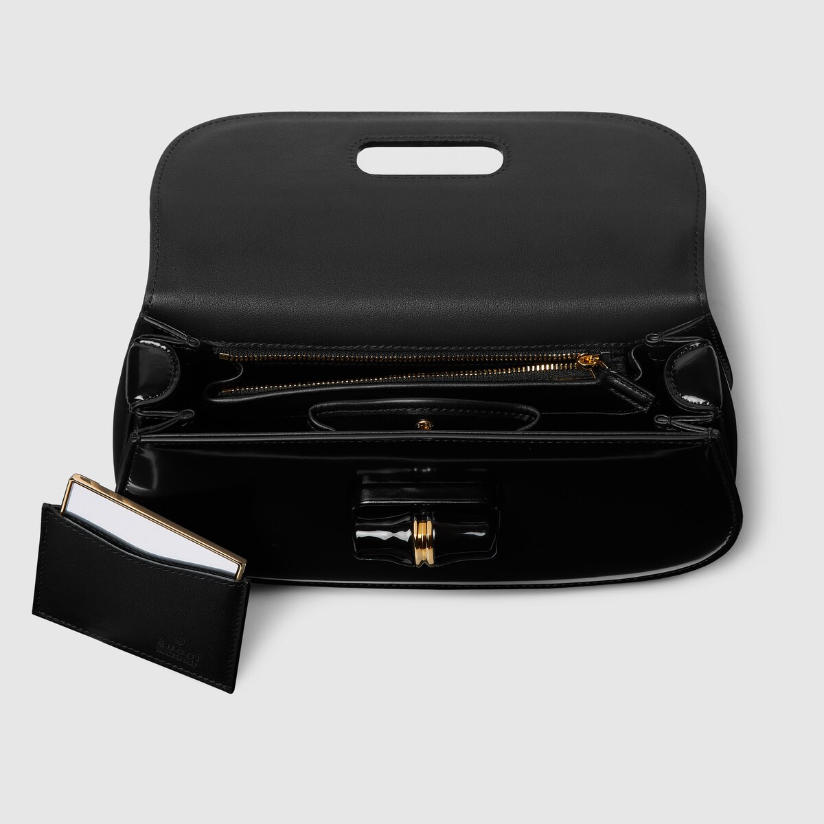Gucci Bamboo Diva medium bag in black leather | GUCCI® US