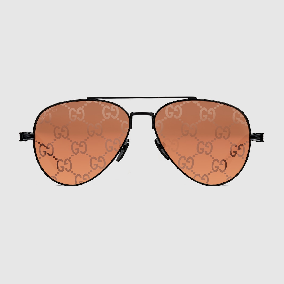 Aviator frame sunglasses in black | GUCCI® US
