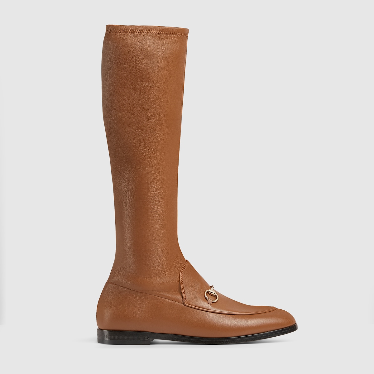 Bottes Gucci Jordaan pour femme en cuir marron | GUCCI® FR