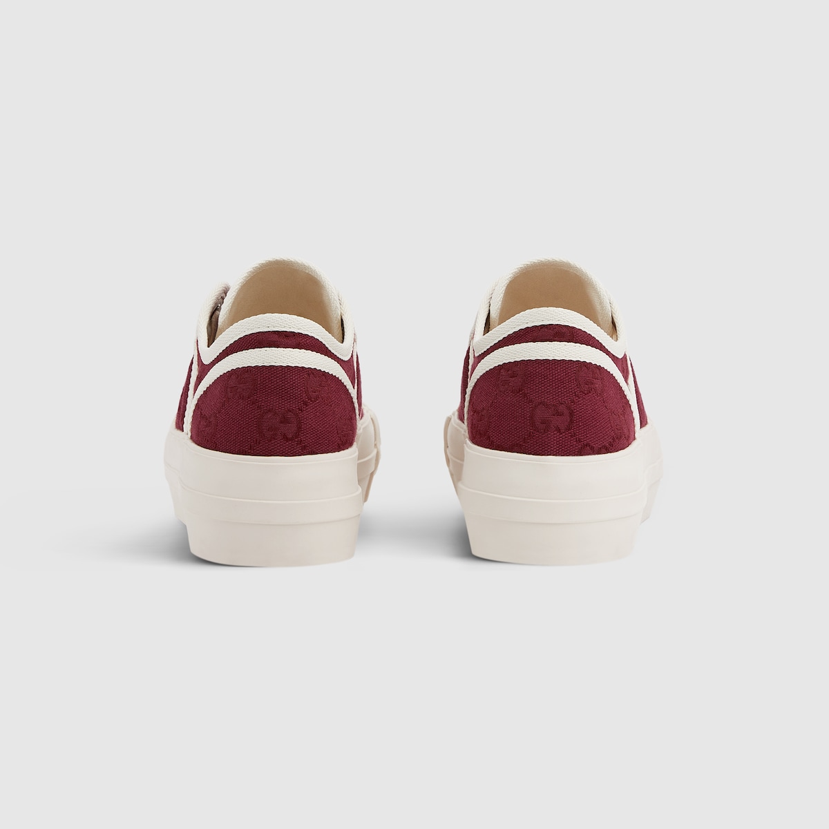 Baskets massives pour femme en Toile GG Rosso Ancora | GUCCI® FR