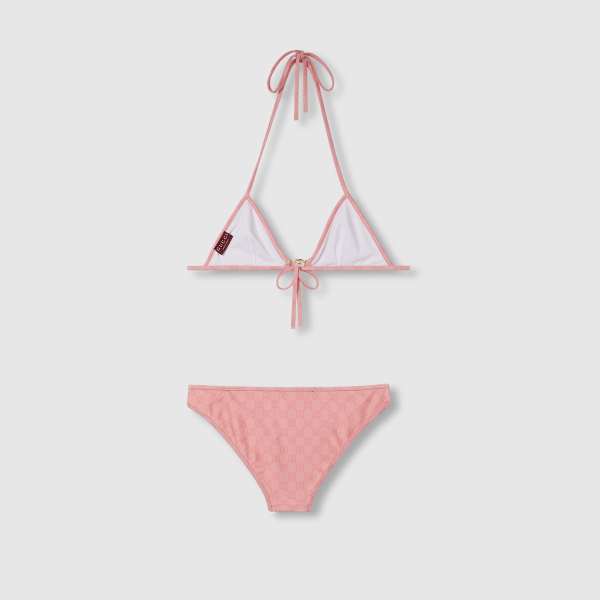GG stretch jersey bikini in light pink | GUCCI® US