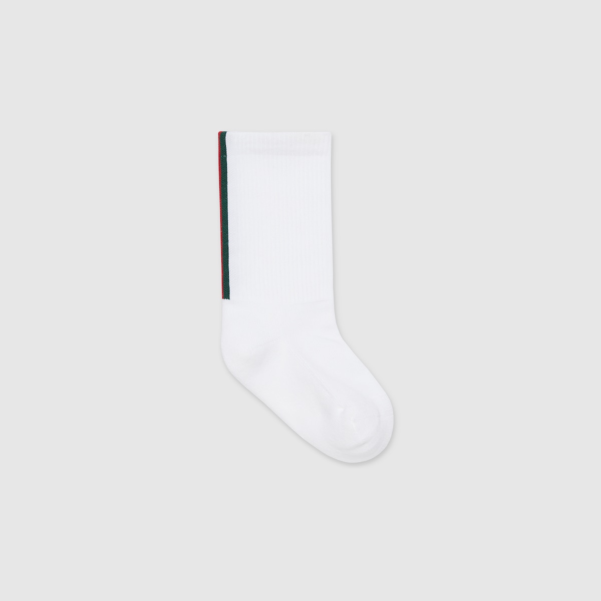Baby cotton blend socks with Web in white | GUCCI® US