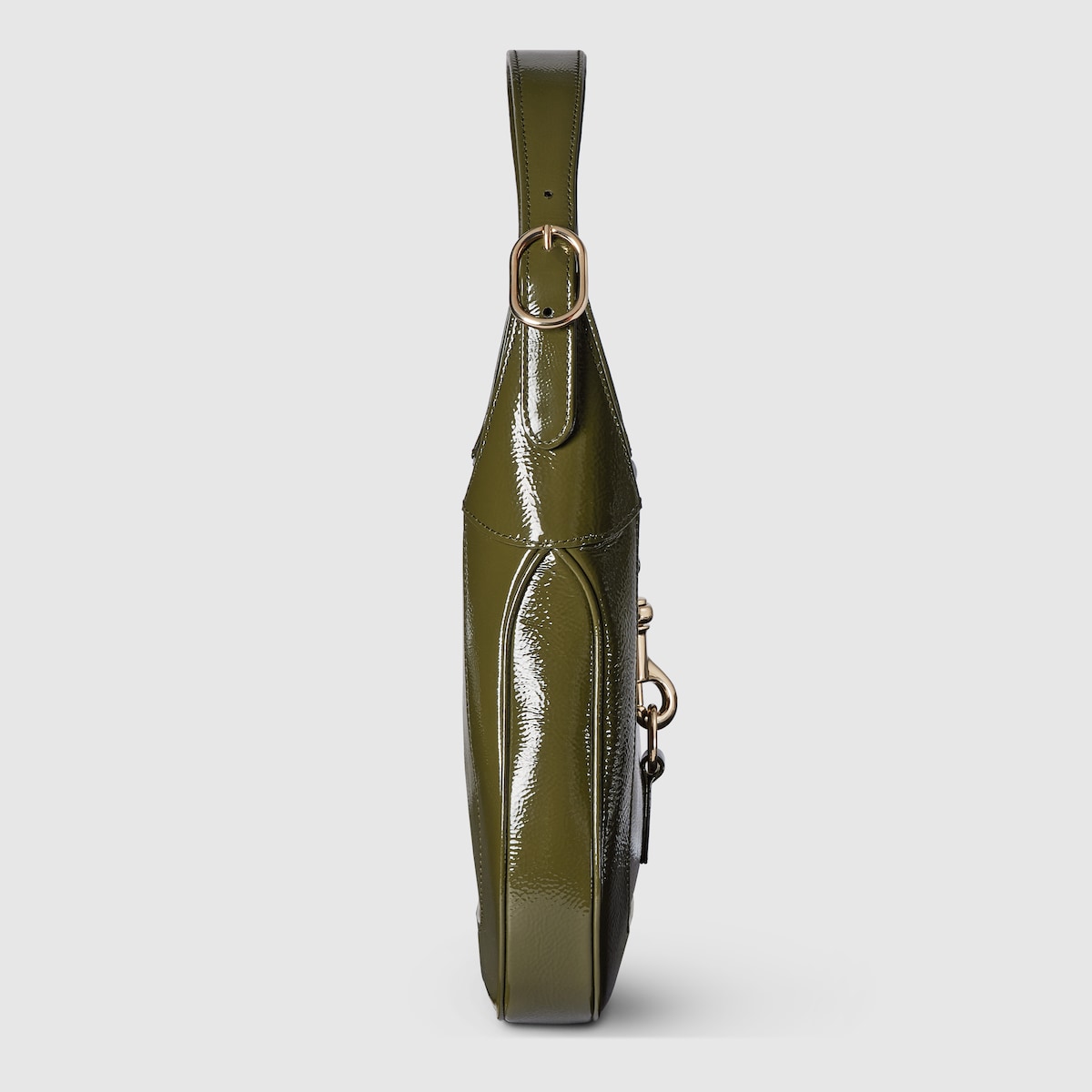 Gucci Jackie medium bag in forest green patent leather | GUCCI® US