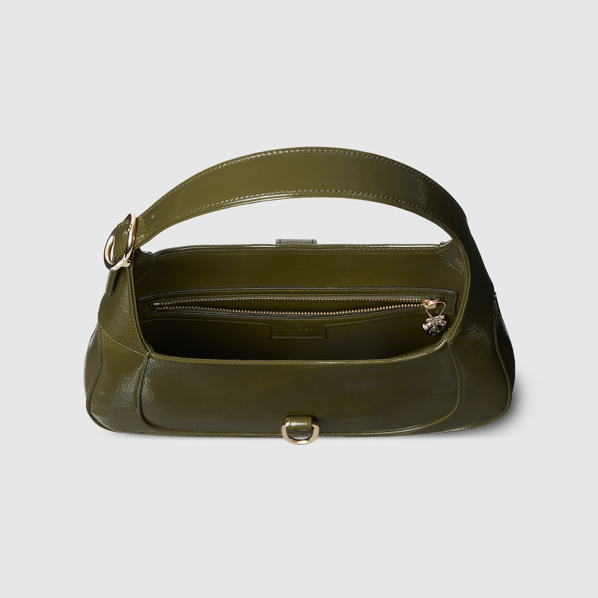 Gucci Jackie medium bag in forest green patent leather | GUCCI® US