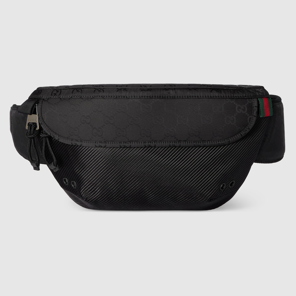 Gucci Nexus large belt bag in black GG nylon | GUCCI® GR