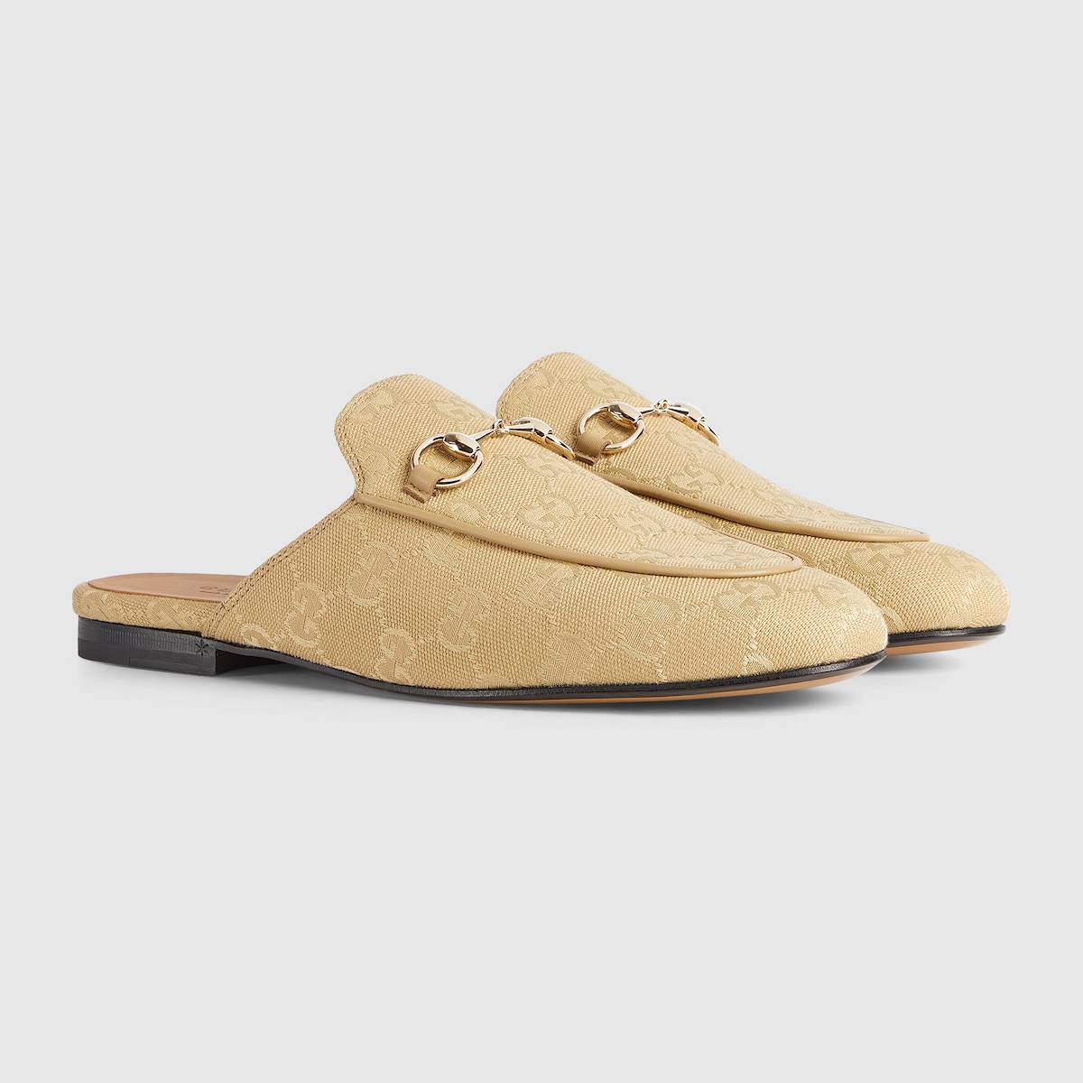 Women's Princetown slipper in beige GG canvas | GUCCI® US