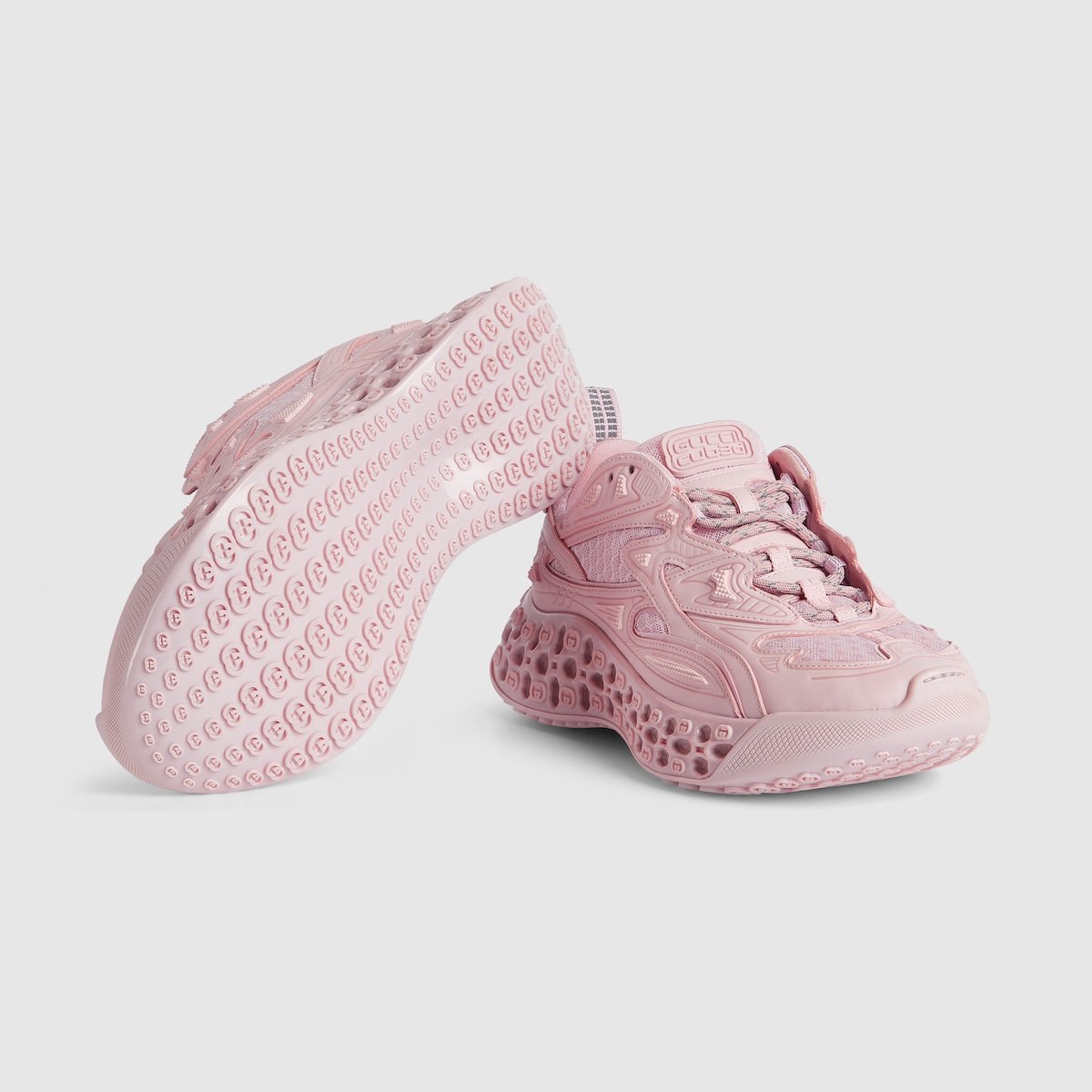 Women's Gucci cub3d sneaker in light pink Demetra and mesh | GUCCI® US