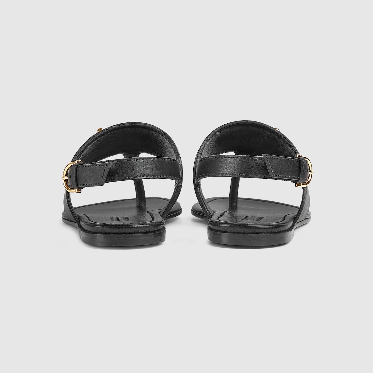 Sandales tongs pour femme avec Mors en daim noir | GUCCI® FR