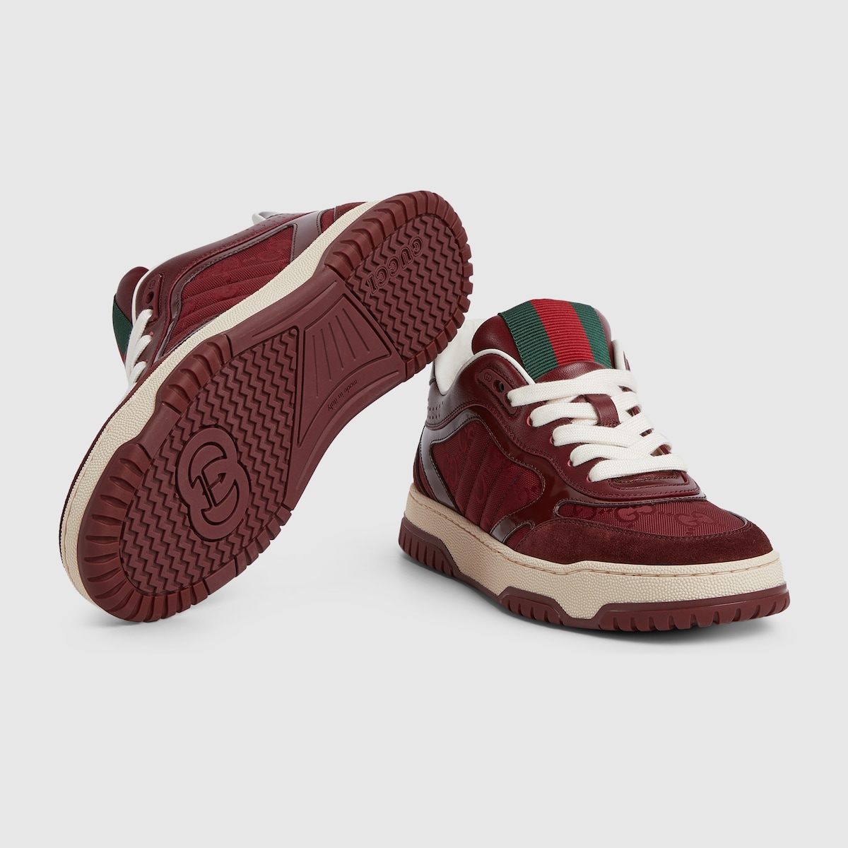 Zapatilla Gucci Re-Web para mujer en lona GG rojo Rosso Ancora | GUCCI® ES