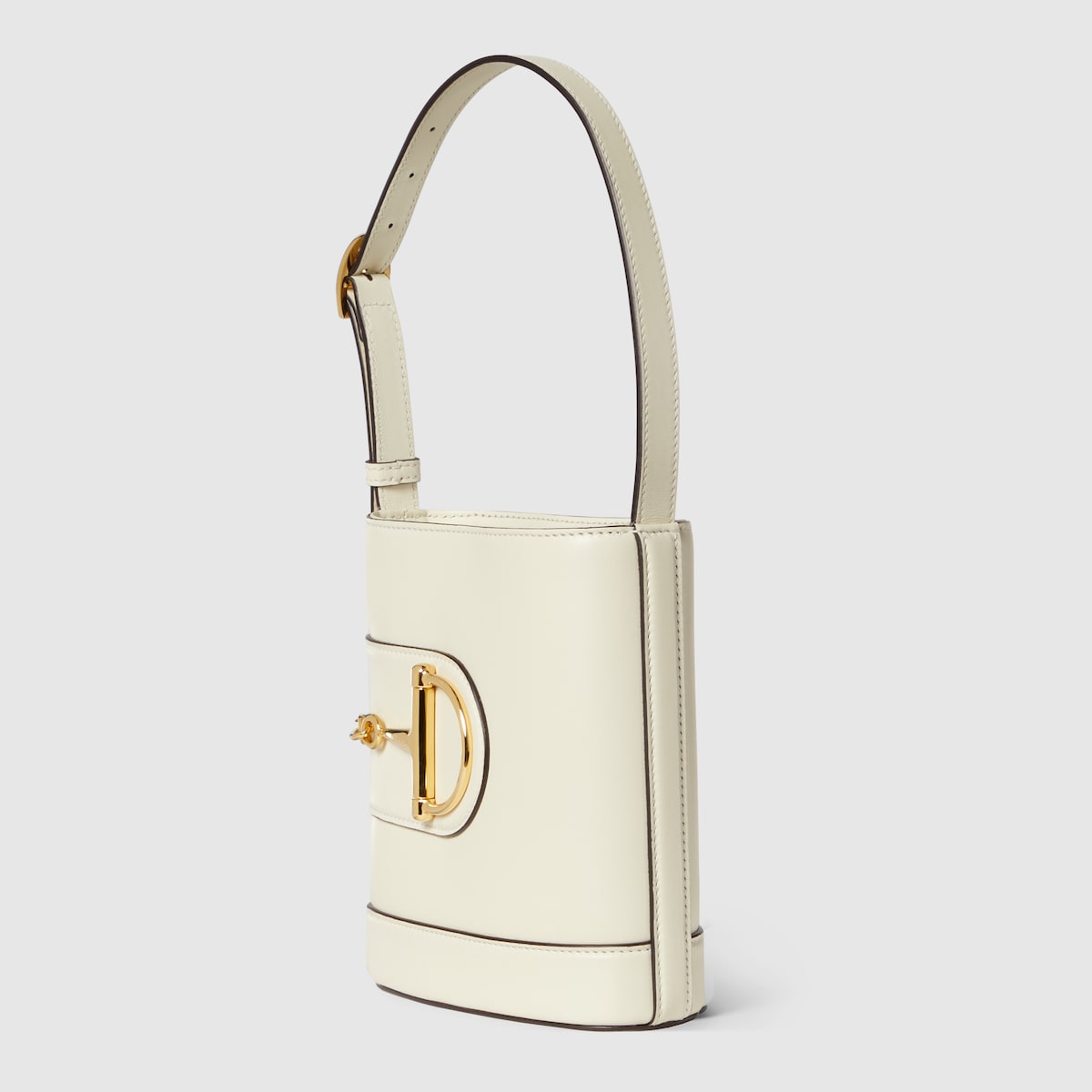 Gucci 73 mini bucket bag in white leather | GUCCI® ZA