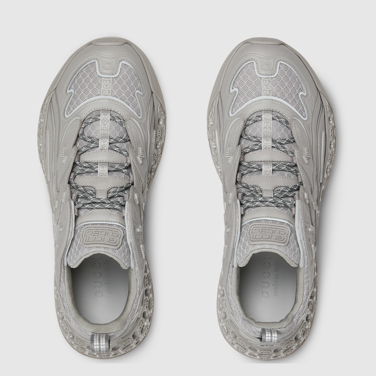 Men's Gucci cub3d sneaker in grey Demetra and mesh | GUCCI® US