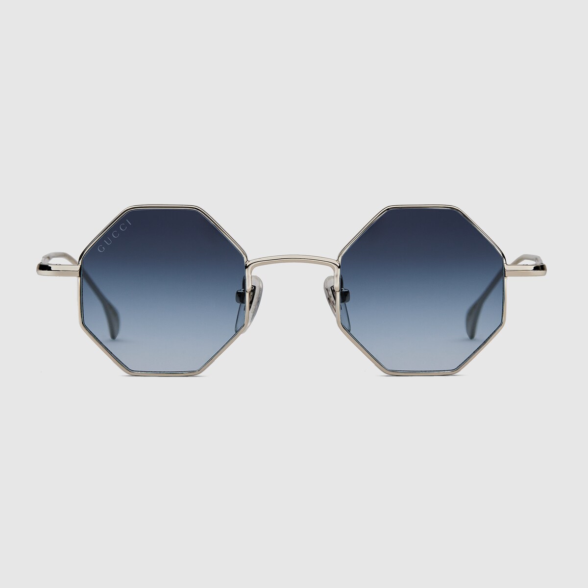 Geometrical frame sunglasses in gradient blue | GUCCI® UK