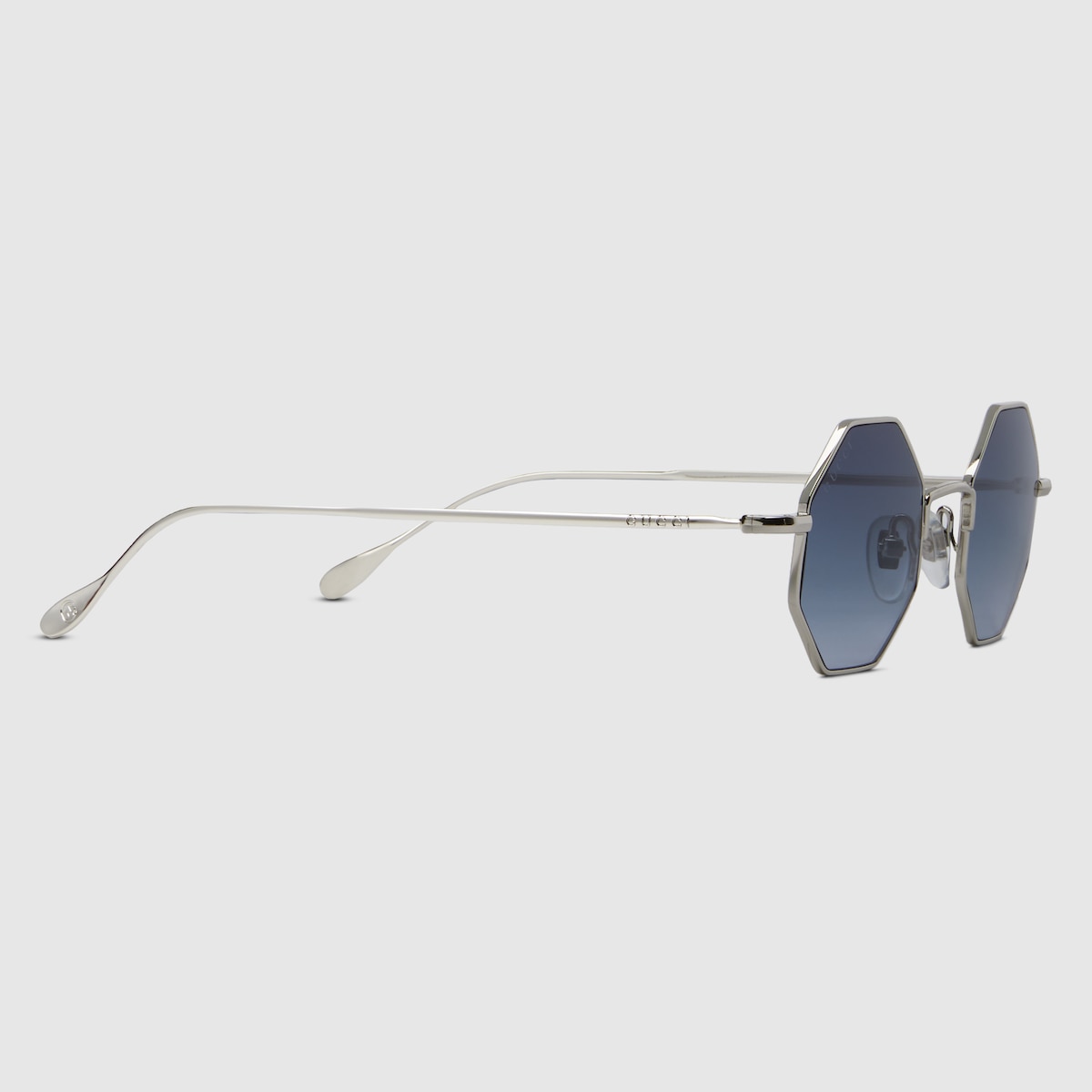 Geometrical frame sunglasses in gradient blue | GUCCI® UK