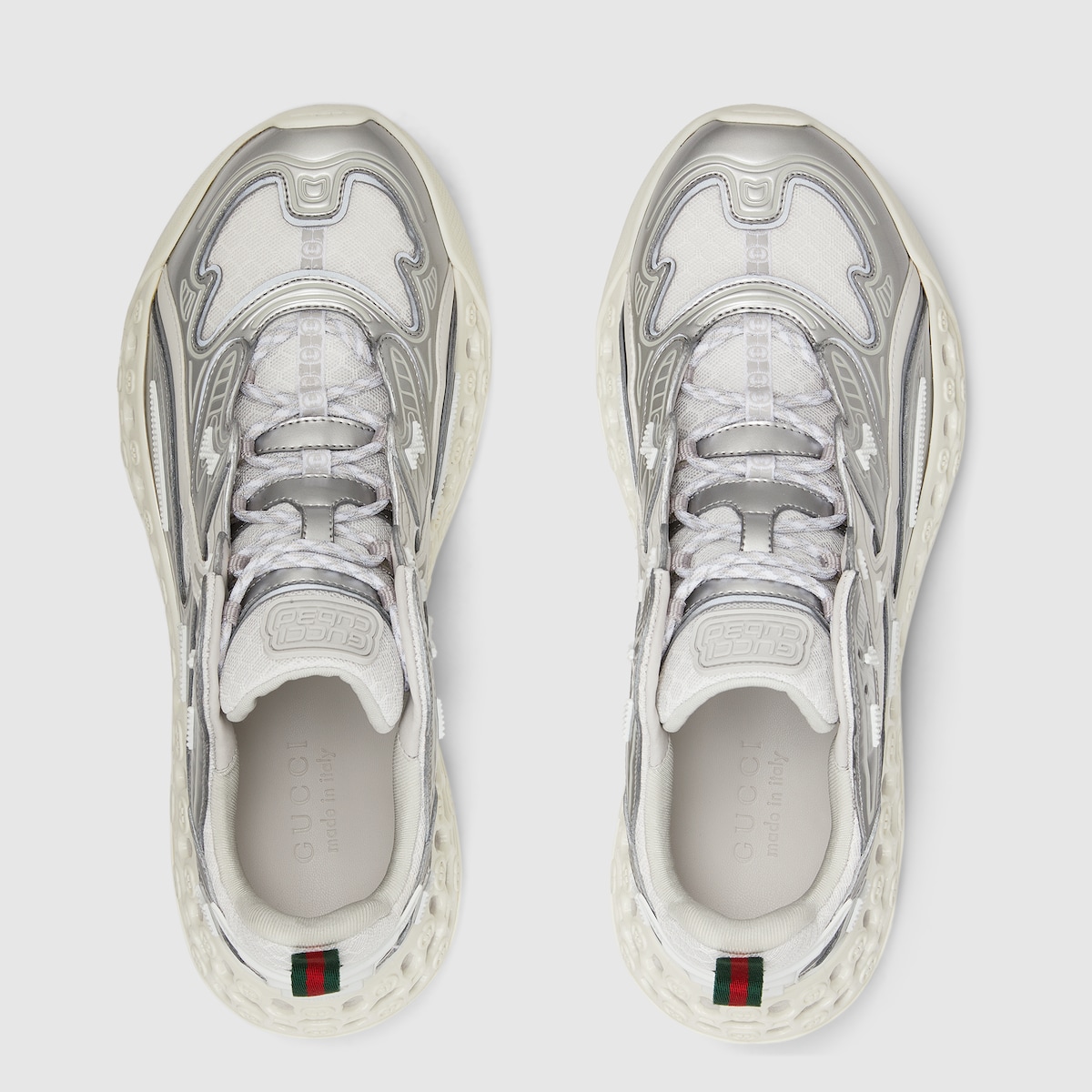 Men's Gucci cub3d trainer in grey Demetra and mesh | GUCCI® UK