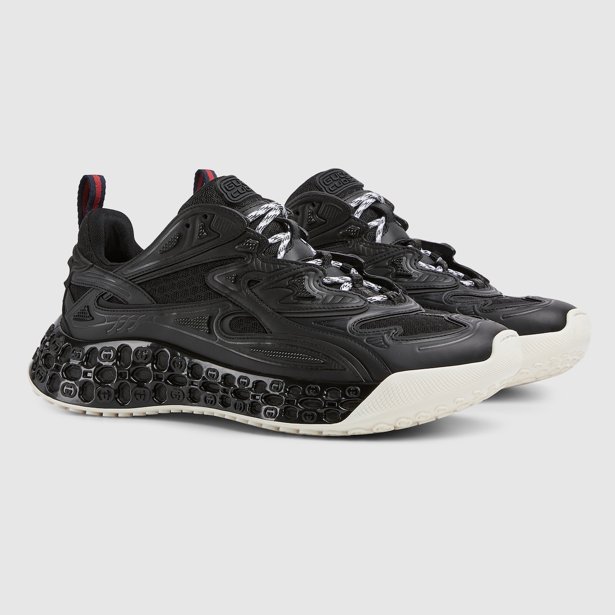 Baskets Gucci cub3d pour homme en mesh et Demetra noirs | GUCCI® FR