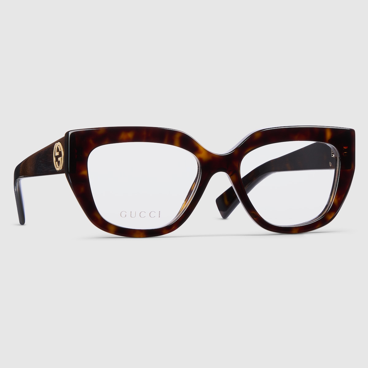 Cat-eye optical frame in dark brown | GUCCI® US
