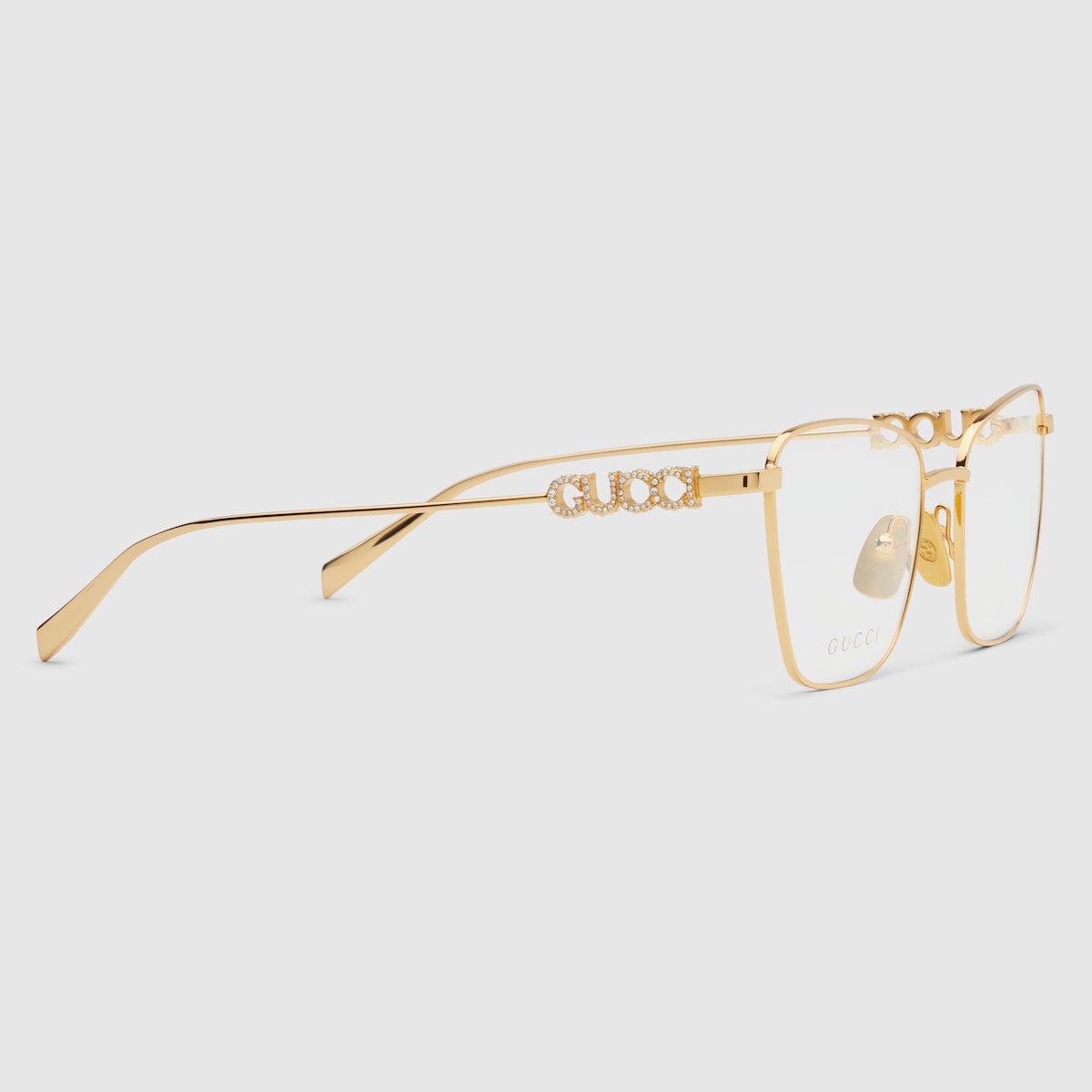 Butterfly optical frame in yellow gold-toned | GUCCI® US