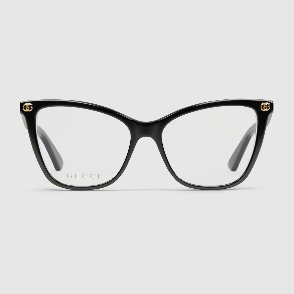 Cat-eye optical frame in black | GUCCI® AE