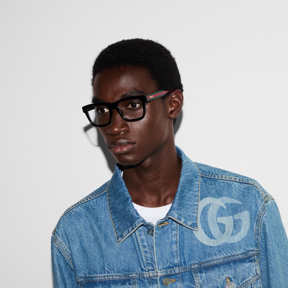 Rectangular optical frame in black | GUCCI® US