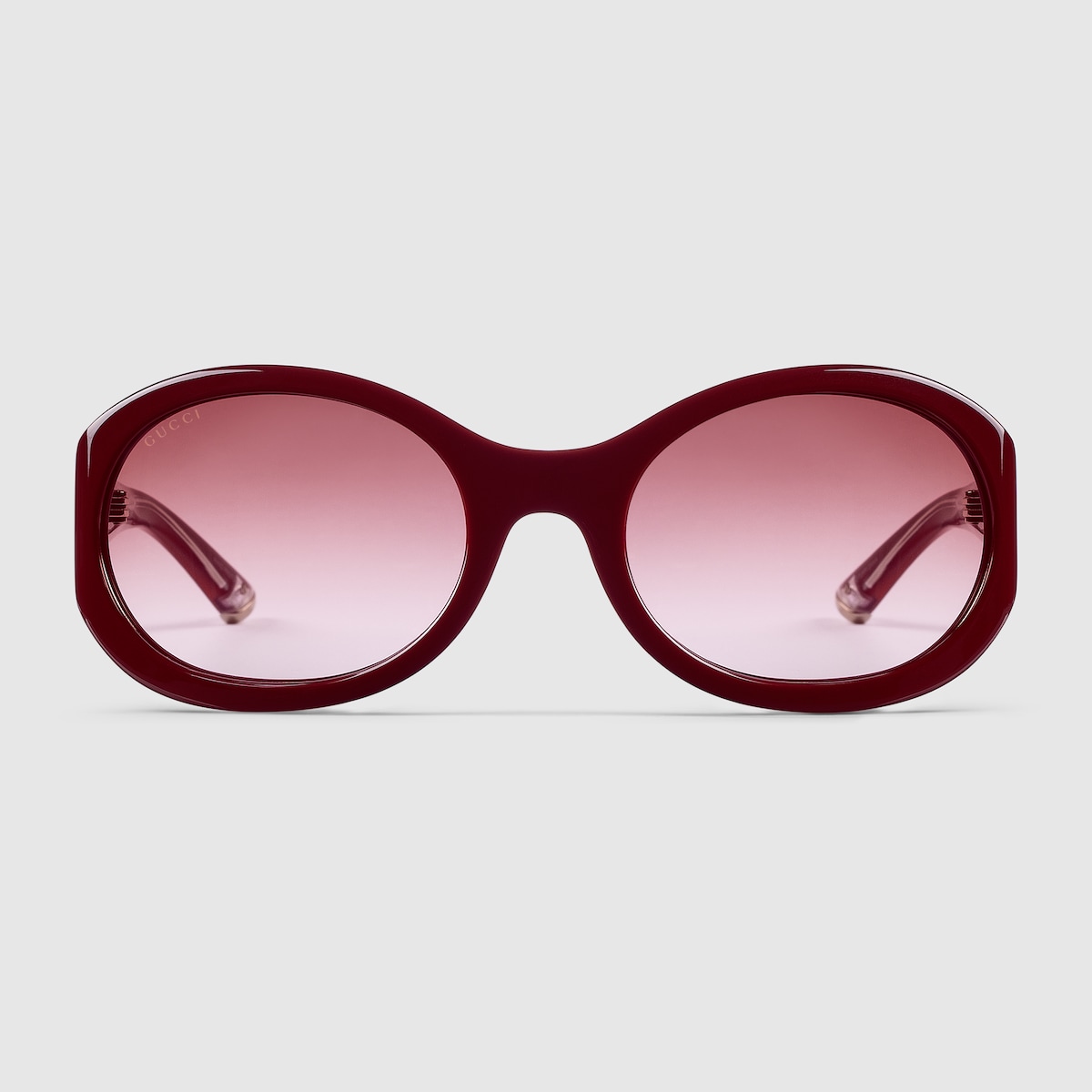 Round frame sunglasses in Rosso Ancora red | GUCCI® US