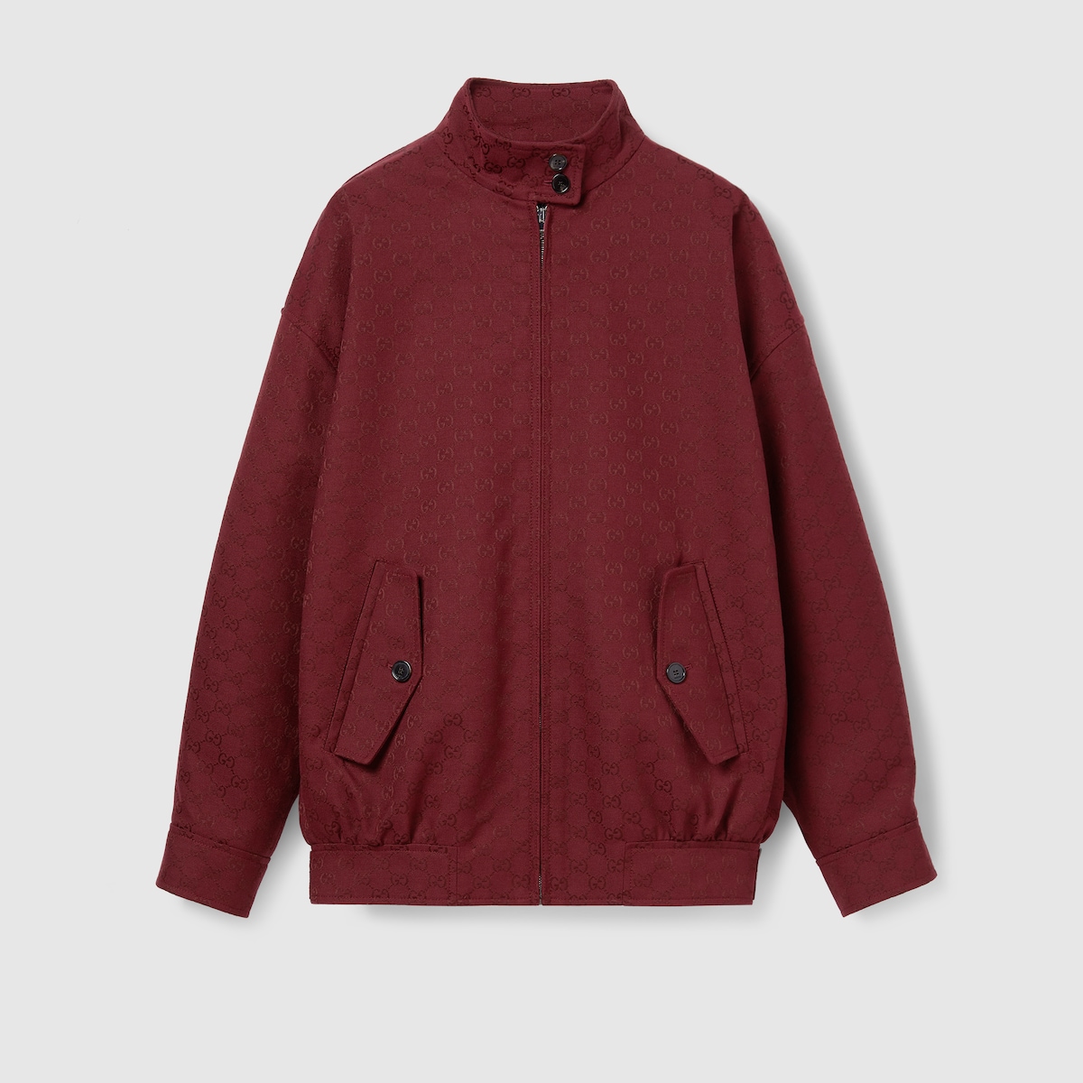 GG canvas bomber jacket in rosso ancora red | GUCCI® UK