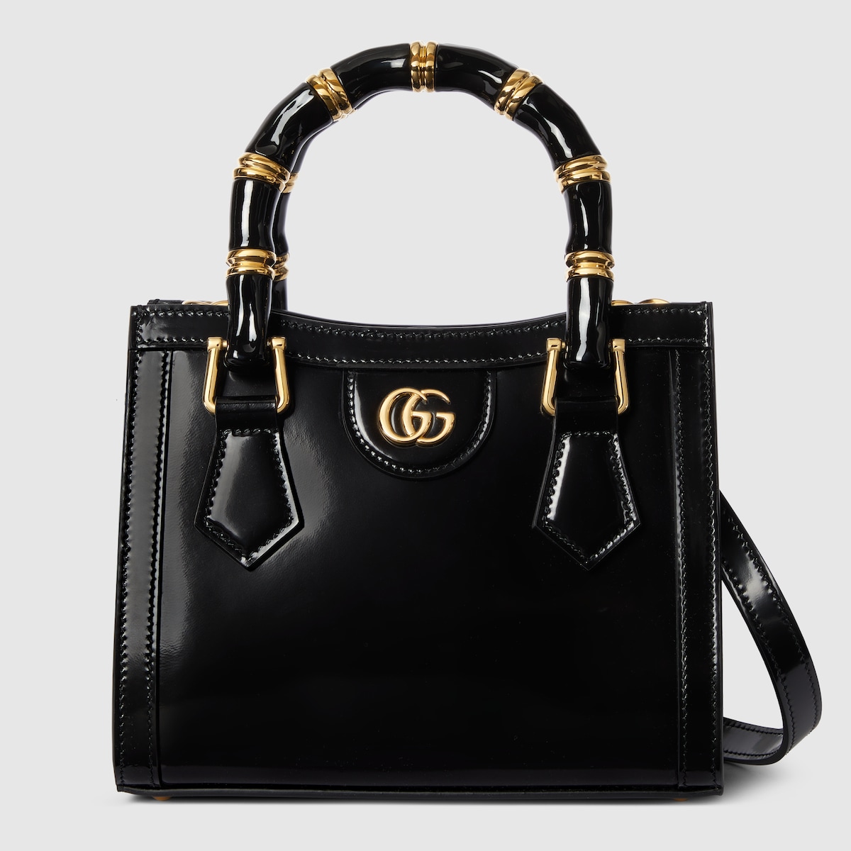 Gucci Diana mini tote bag in black leather | GUCCI® Canada