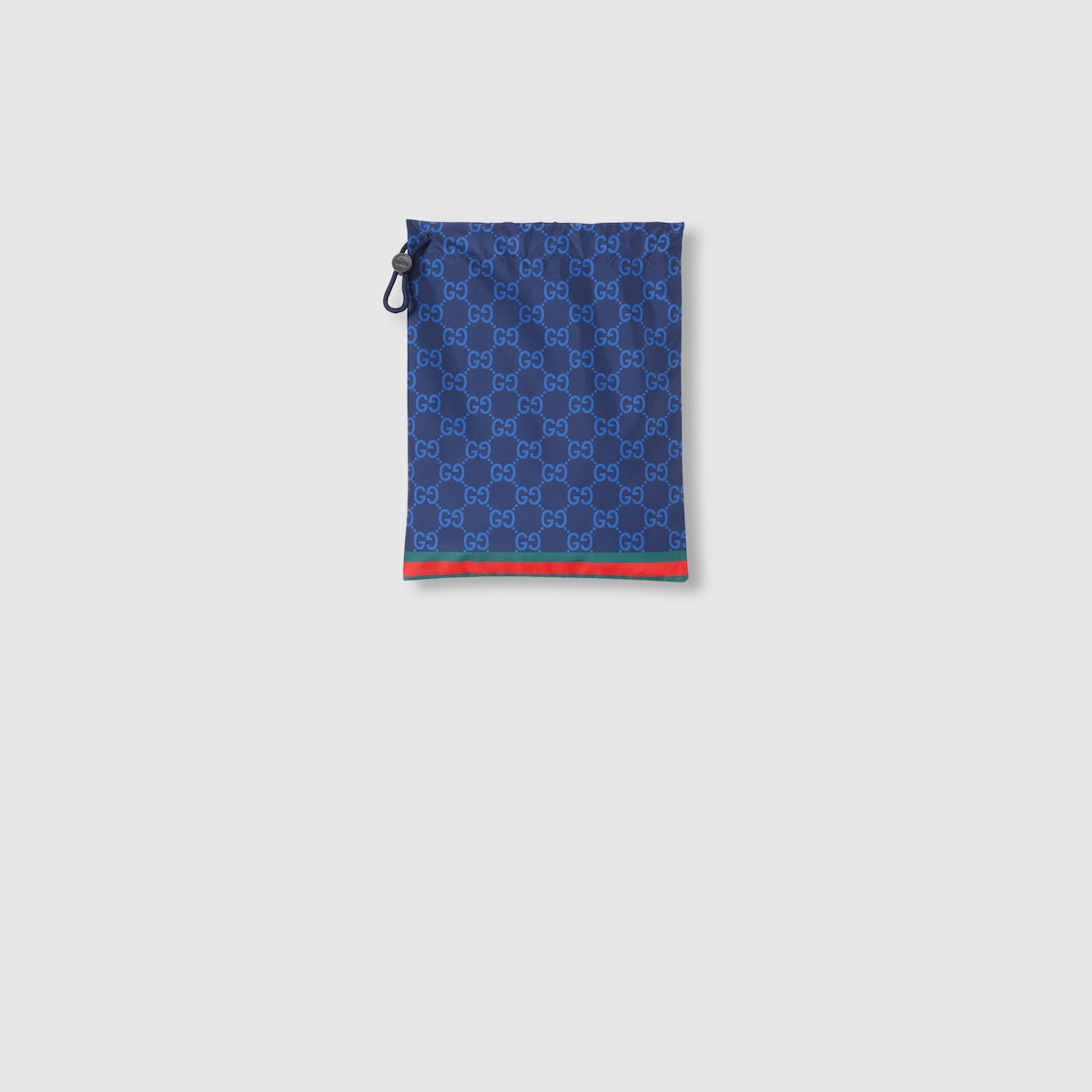 Printed poplin tech swim shorts in navy | GUCCI® US