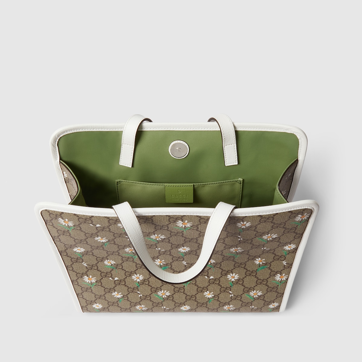 Children's printed GG tote bag in beige and brown GG Supreme | GUCCI® US