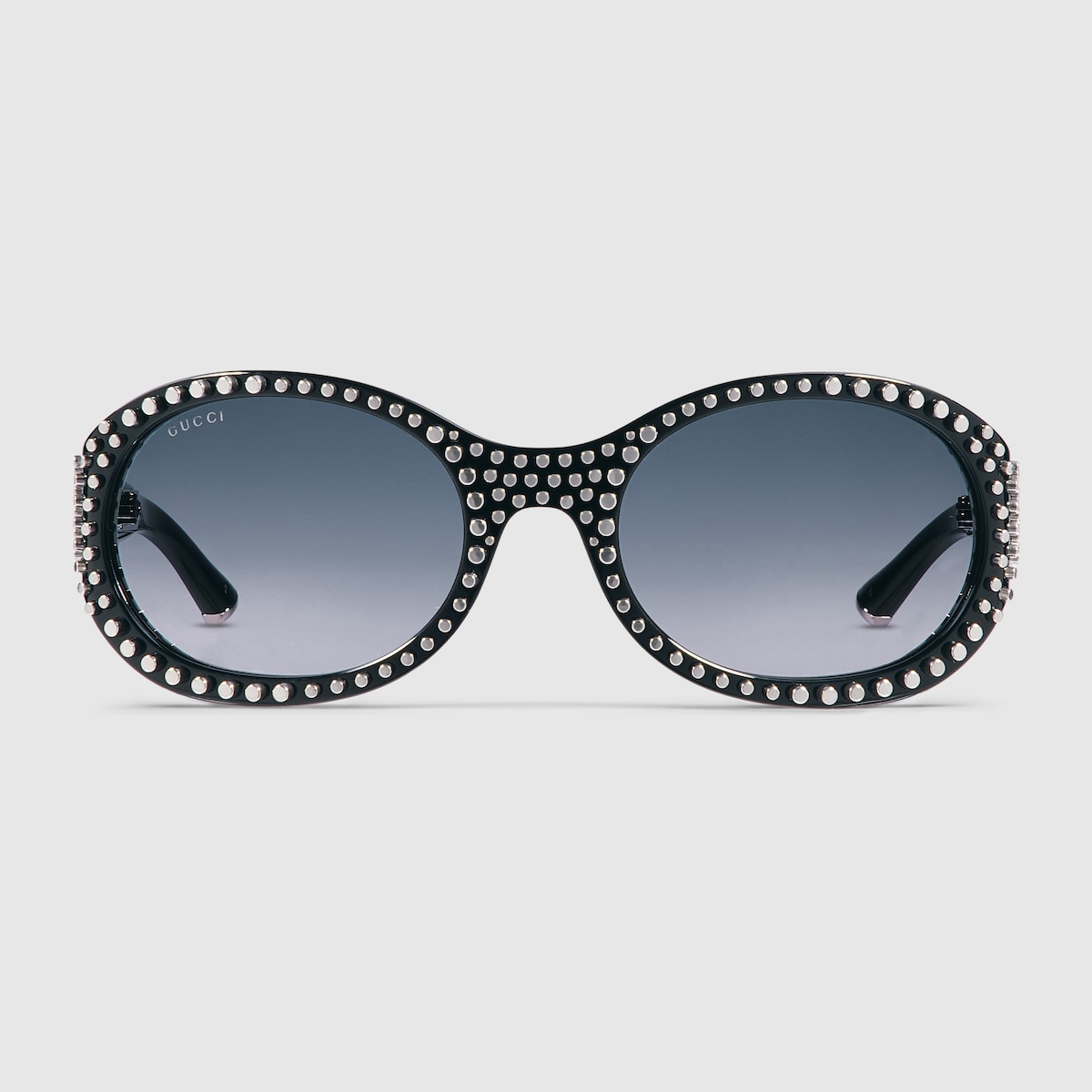 Round frame sunglasses in black | GUCCI® US