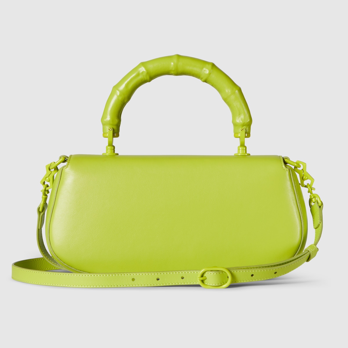 Gucci Bamboo Diva small top handle bag in bright green leather | GUCCI® SG