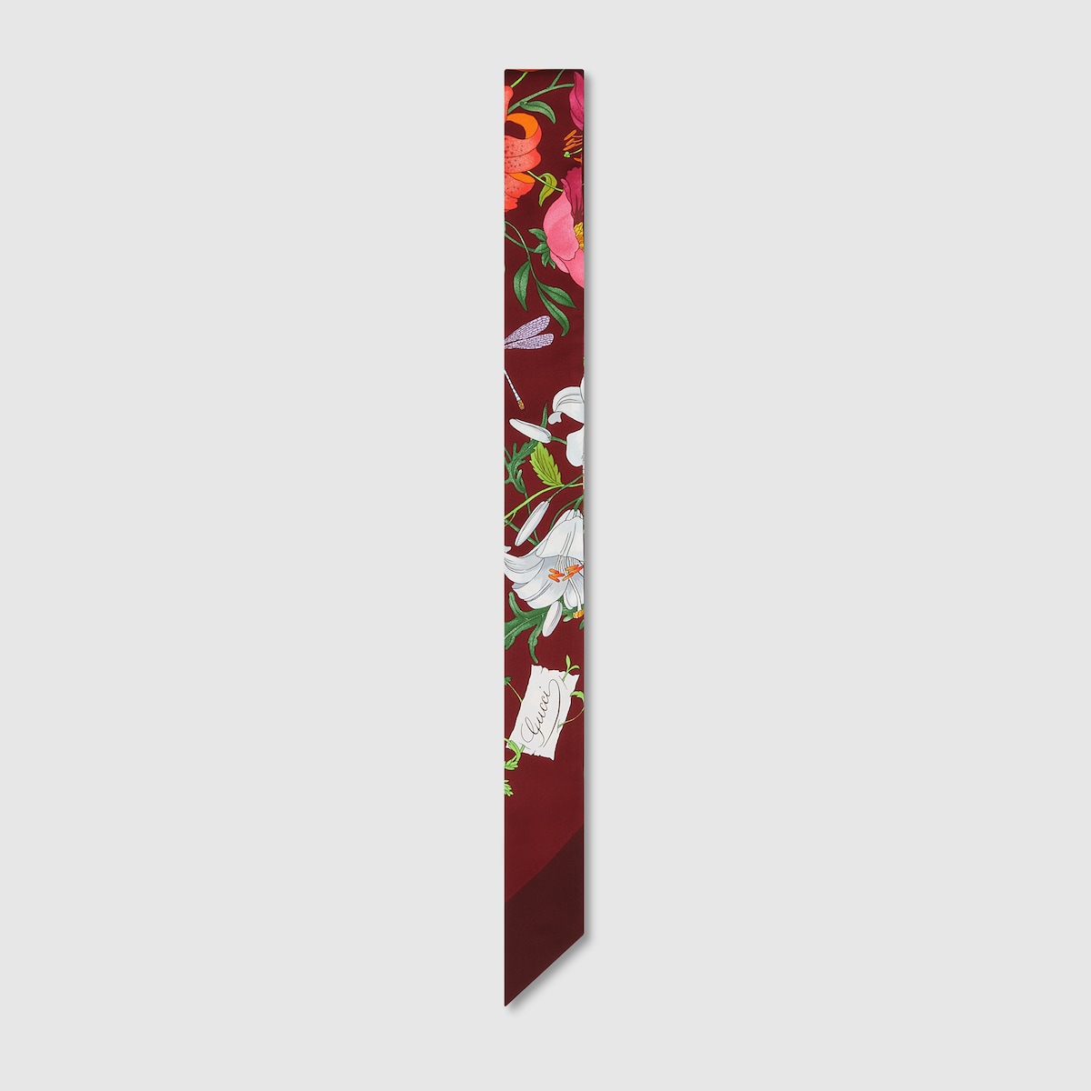 Printed silk twill ribbon in multicolor | GUCCI® NZ