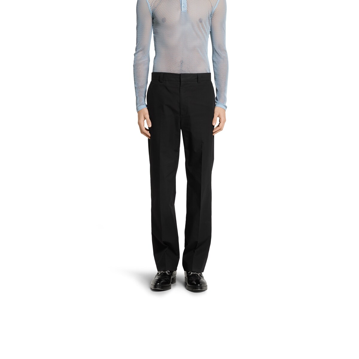 Cotton poplin pant in black | GUCCI® US