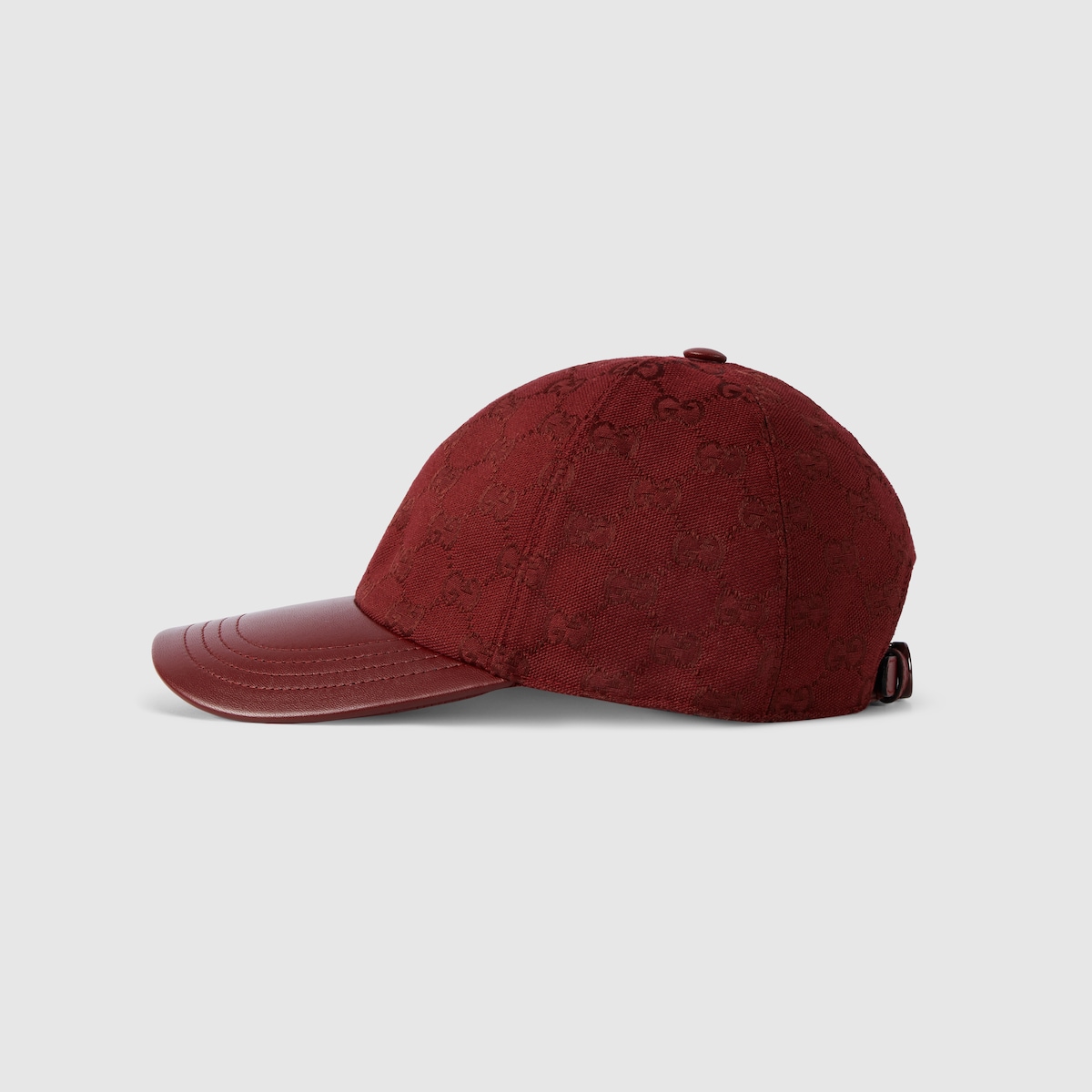 GG Monogram canvas baseball hat in Gucci Rosso Ancora red | GUCCI® US