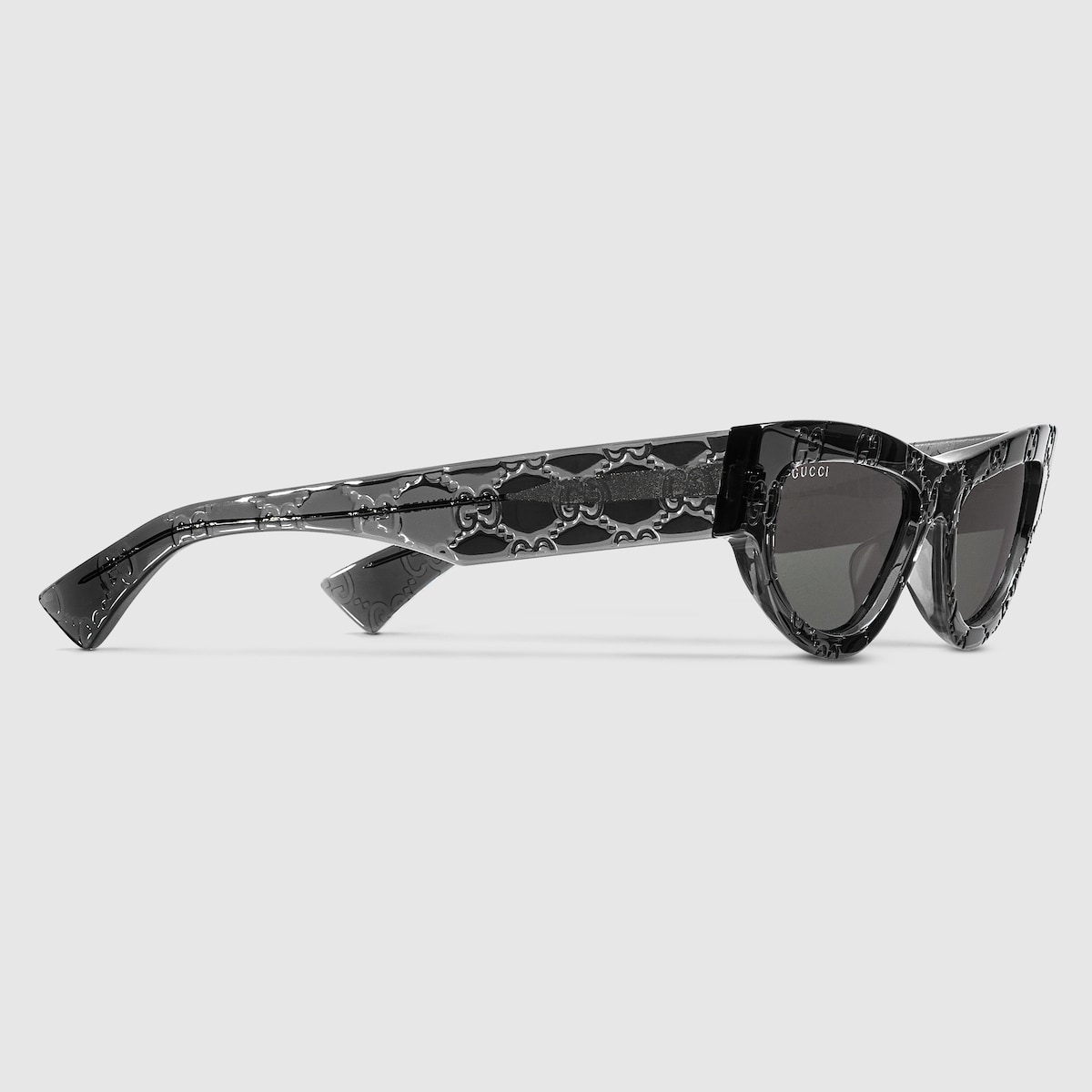 Cat eye sunglasses in dark grey | GUCCI® US