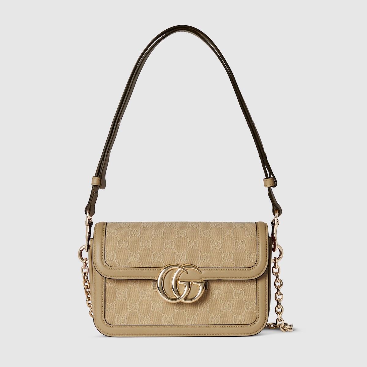 Gucci Go small shoulder bag in beige GG canvas | GUCCI® Canada